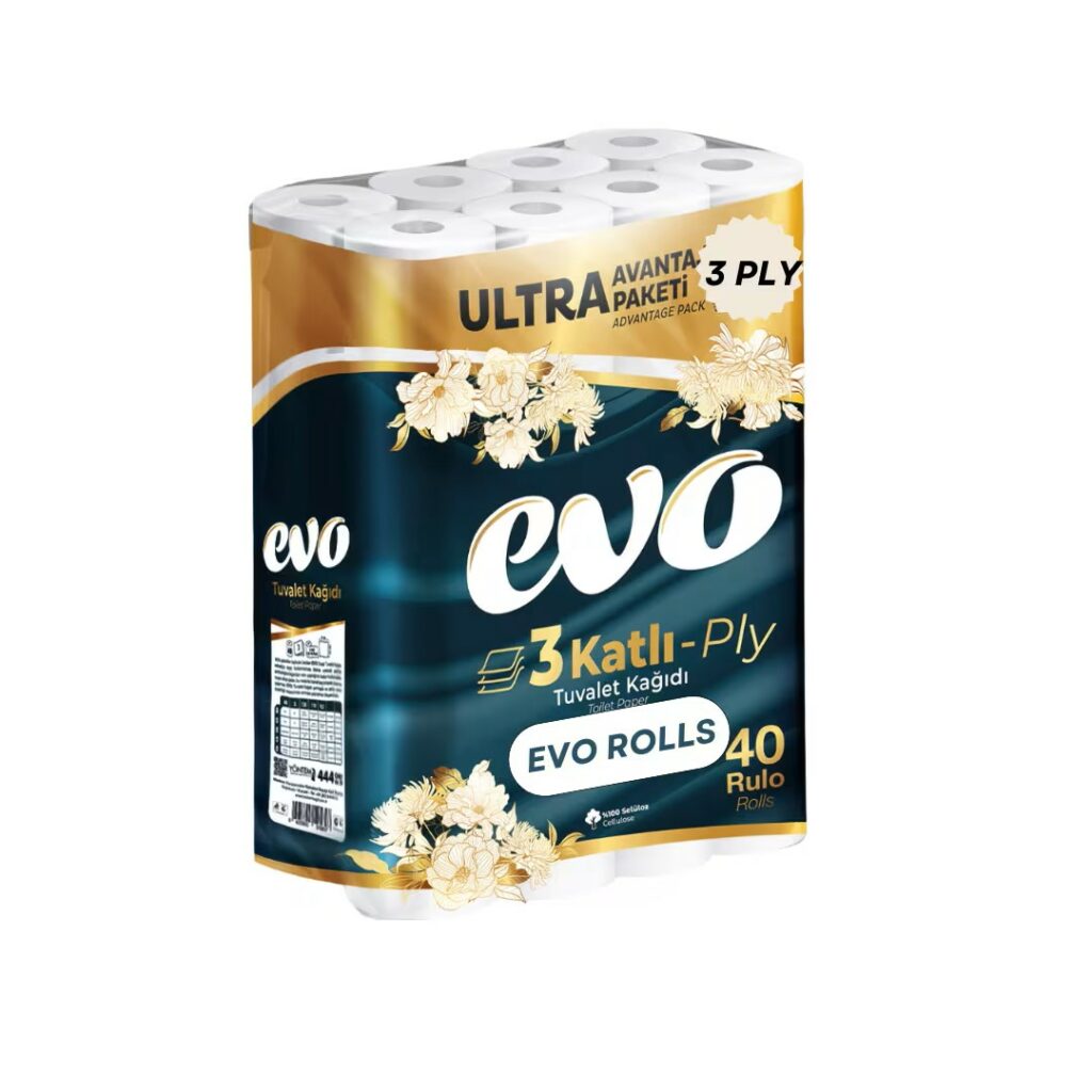 Evo Luxury Toilet Tissue | 3-Ply Premium Toilet Paper | Ultra Advantage ...